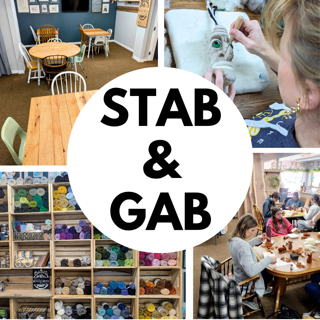 2/7/2025 (F) | 5:30-7:30pm | Stab & Gab | The Wood and Wool Shop
